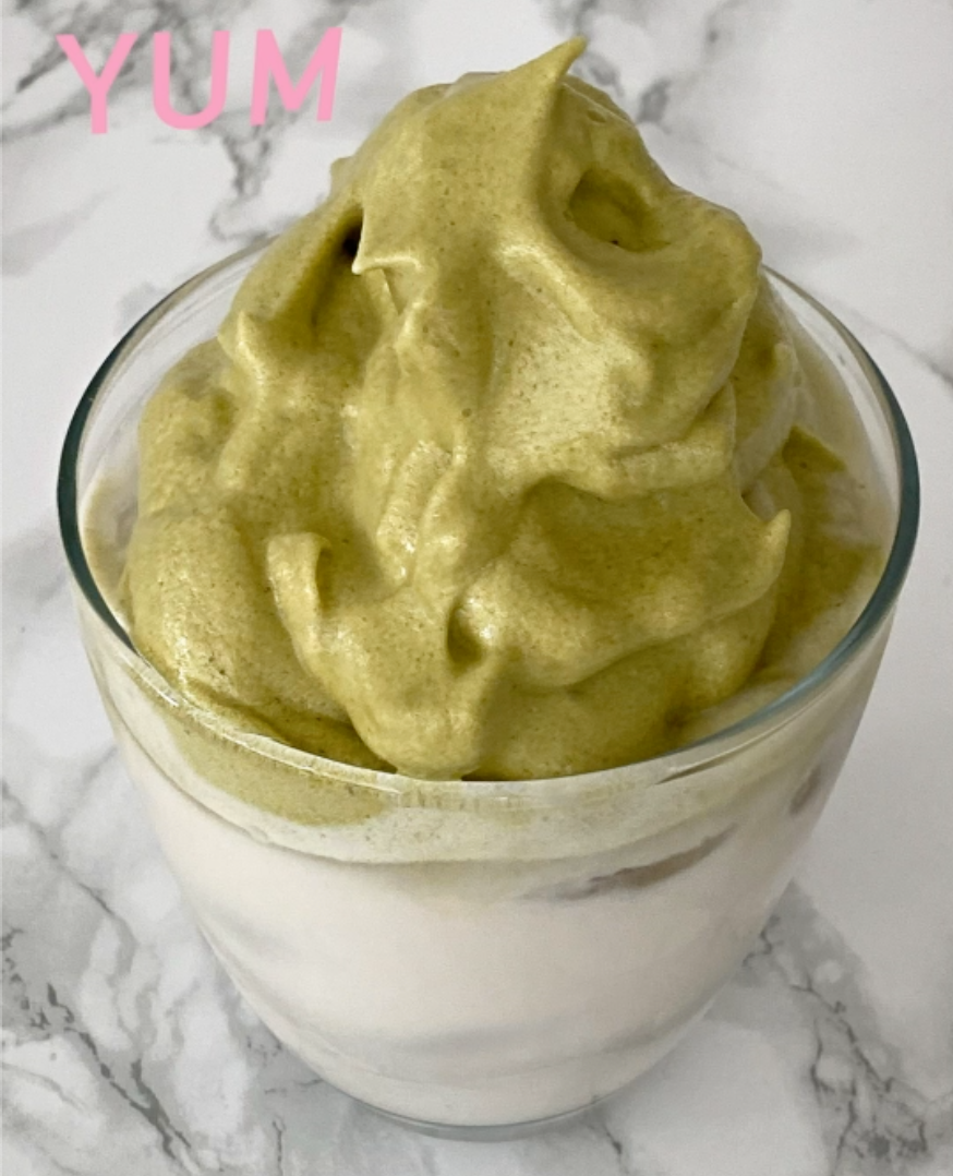 Whipped matcha