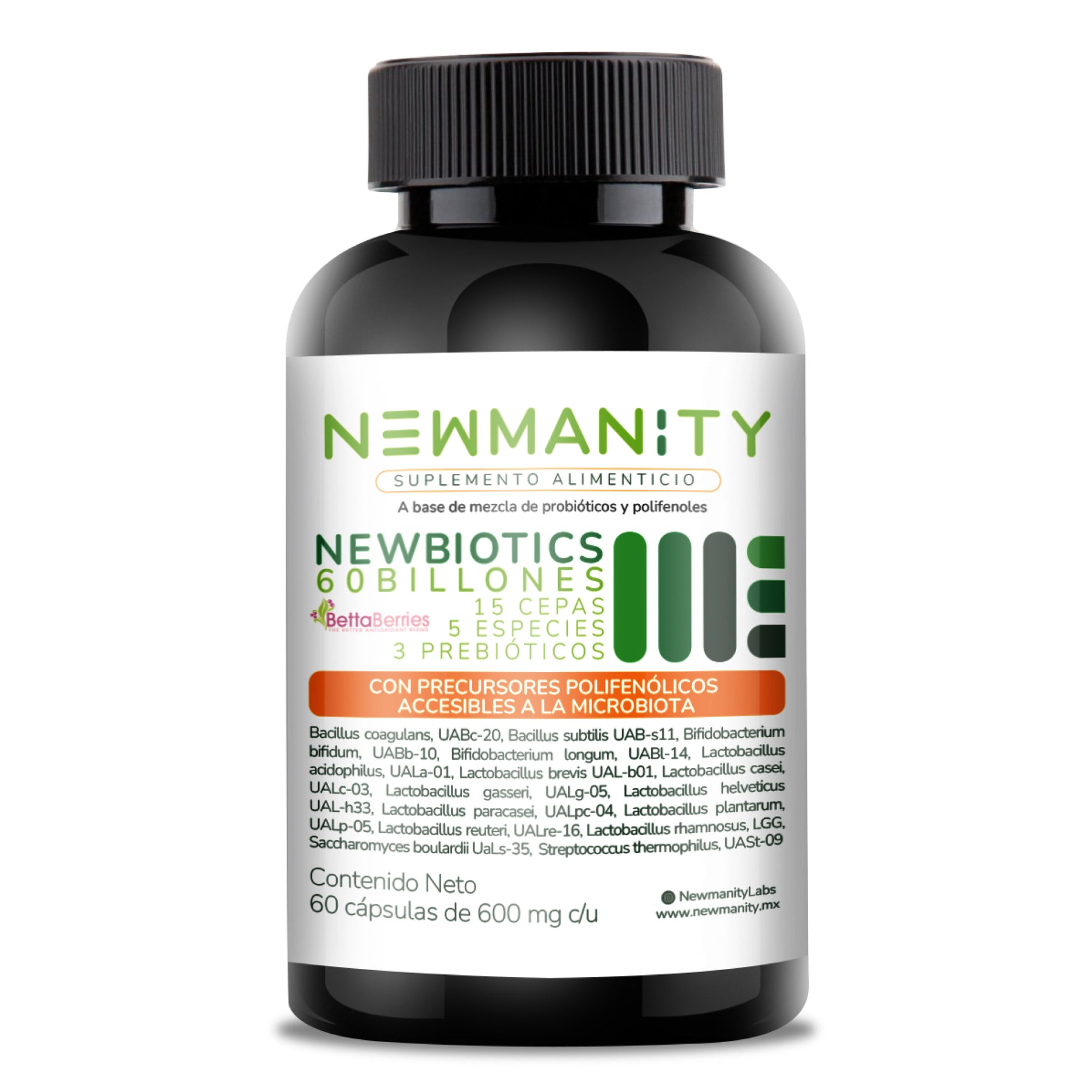 Newmanity-Newbiotics Probioticos 60 billones