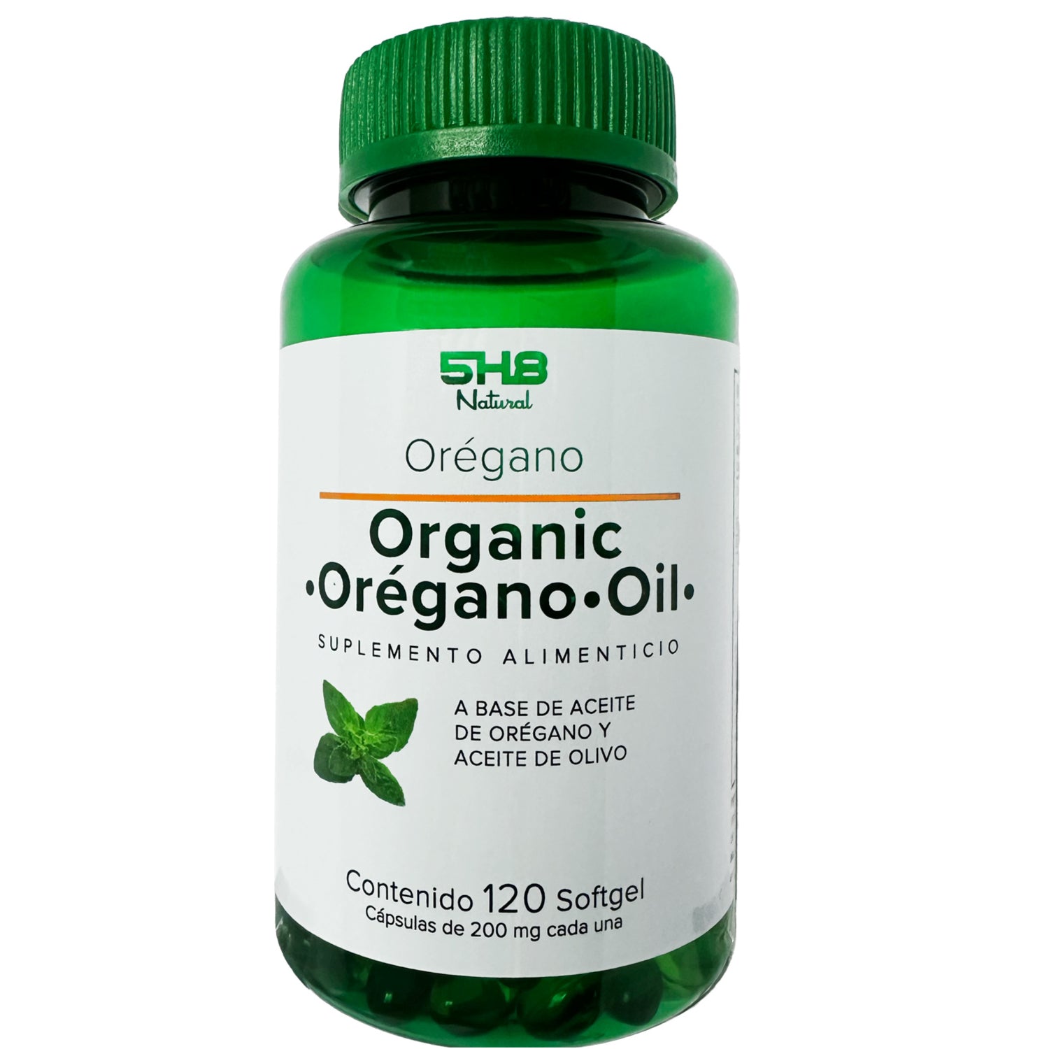 5H8 Nutrition-Aceite de Orégano 120 Cápsulas