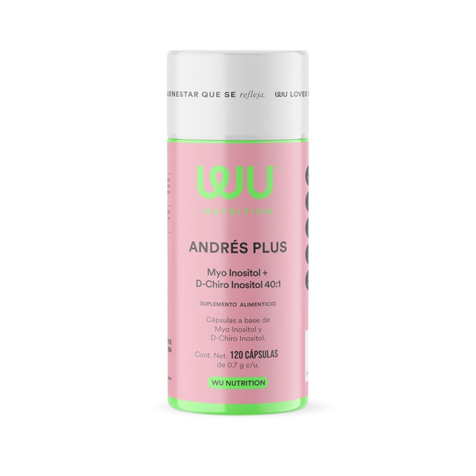 WU Nutrition-ANDRÉS PLUS - Myo Inositol + D-Chiro Inositol 40:1 | 120