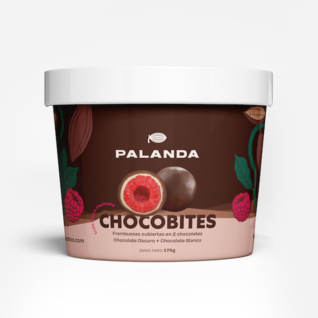 Palanda - Chocobites Frambuesa cubierta de chocolate de leche + chocol
